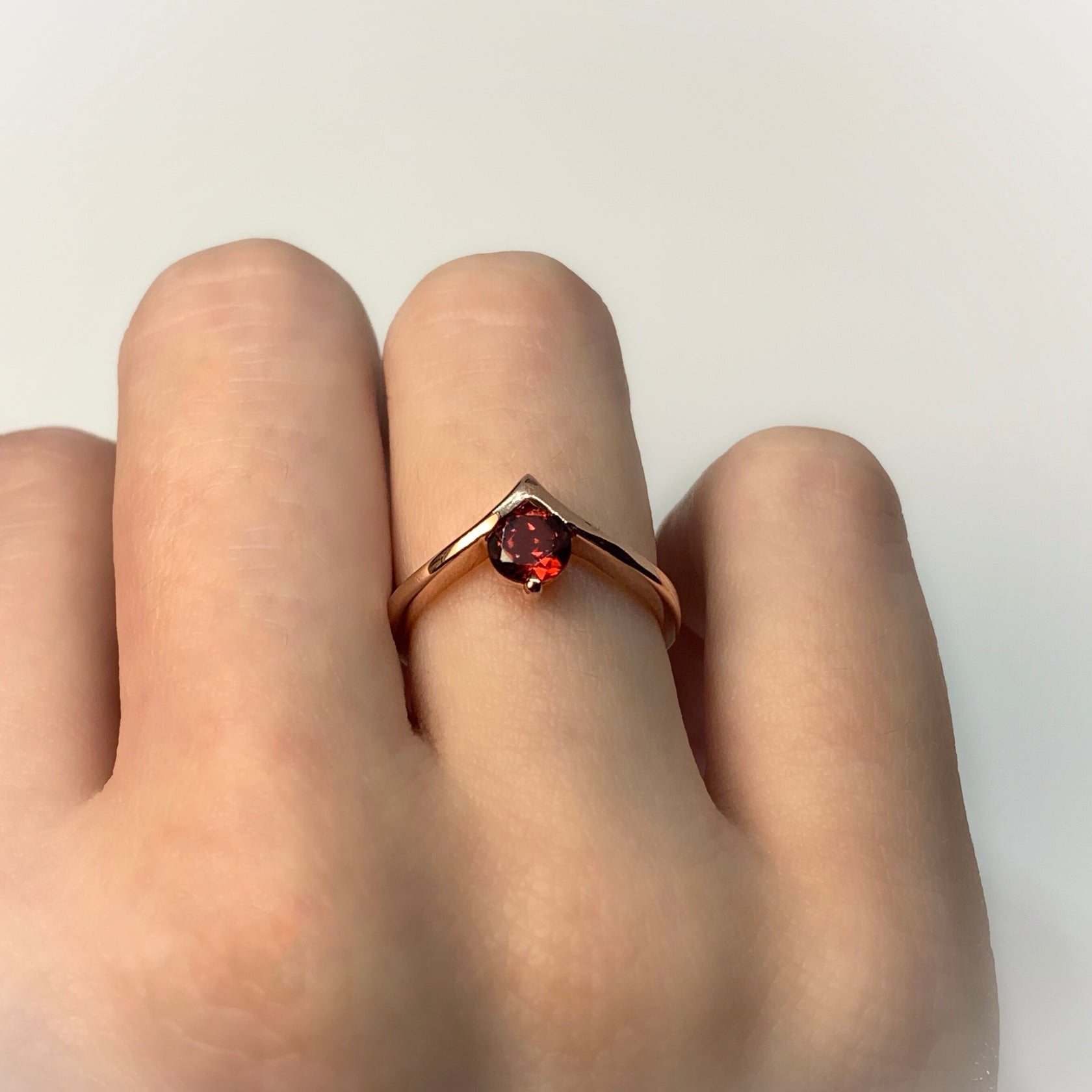 Lilac Lily Jewelry | Garnet Morning Star Ring